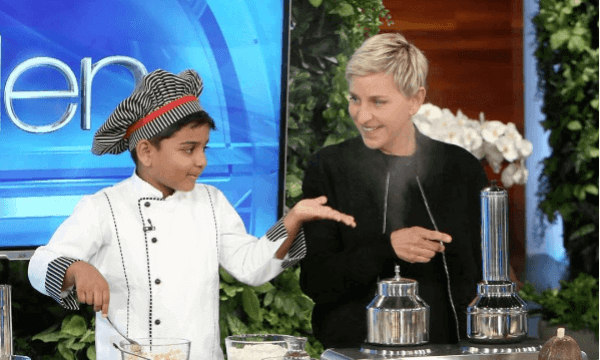 The Ellen Show Features An Adorable Young Chef And His Puttu Making Skills